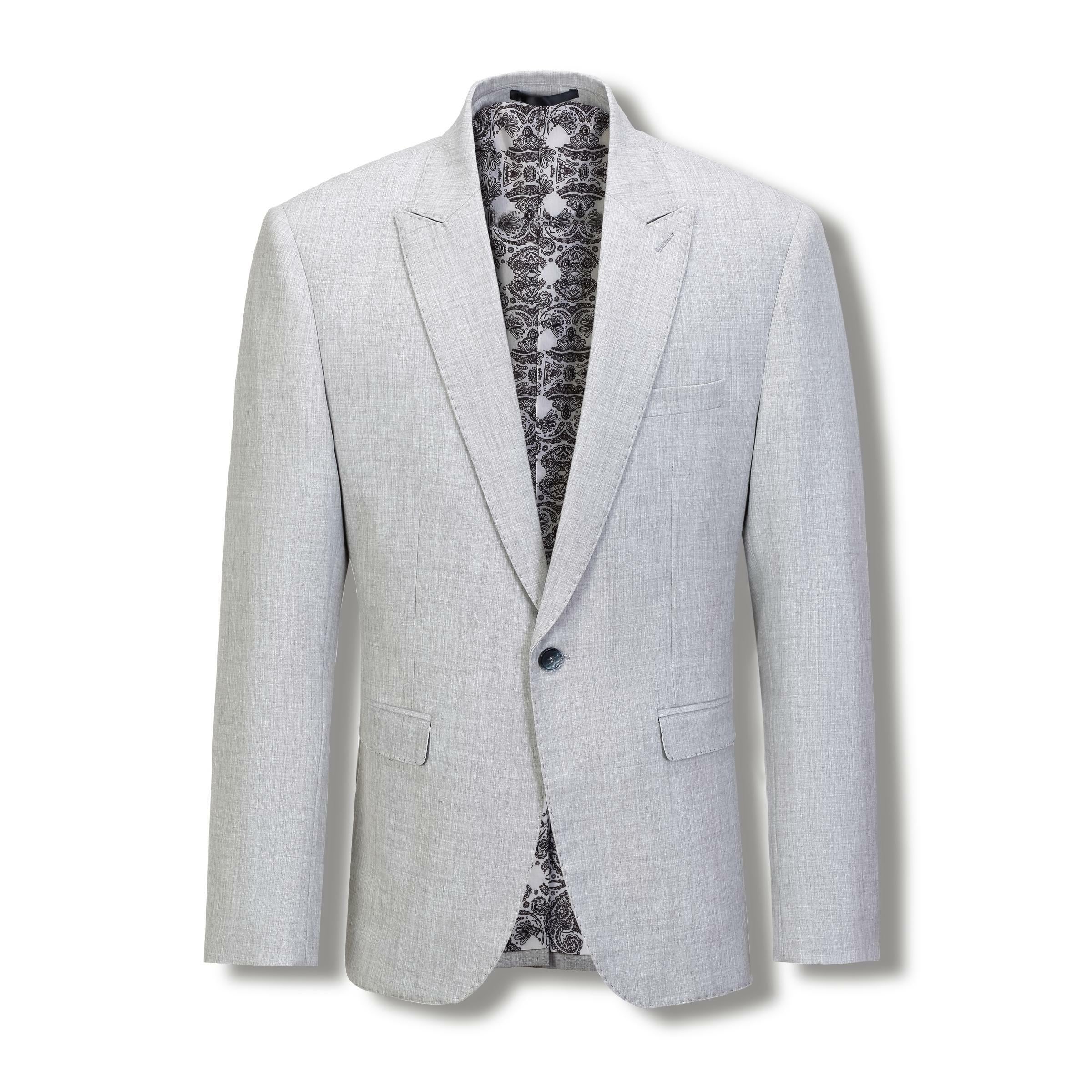 Stallone Plain Weave Jacket - Silver – Boulvandre Pty Ltd